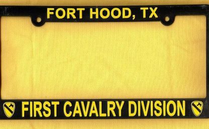 First Cavalry Division License Plate Frame | Crossed Sabers – Chapter ...